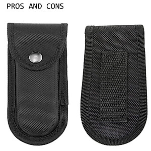 2Pcs Nylon Pocket Knife Sheath,5''-5.5'' Multitool Pouch,Knife Sheath Portable Pocket Knife Sheath Small Knife Holster for Outdoor or Daily Use