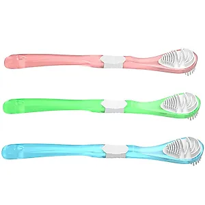 GLEAVI 3pcs Tongue Cleaning Brush Pro Tools Multifunctional Cleaning Brush Cleaning Scraper Tongue Brush Tounge Scraper Tongue Scraper Brush Portable Tongue Cleaners Tongue Clean Brush Pp