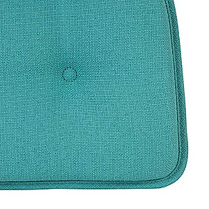 Klear Vu Omega Non-Slip Universal Chair Cushions for Dining Room, Kitchen and Office Use, U-Shaped Skid-Proof Seat Pad, 15x16 Inches, 4 Pack, 07 Teal