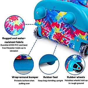 J World New York Kids' Sunny Rolling Backpack Adults, Tie Dye, One Size
