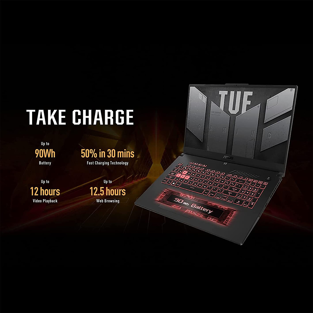 ASUS TUF A17 17.3" 144Hz FHD Gaming Laptop, AMD Ryzen 7 6800H, 64GB DDR5 RAM, 2TB PCIe SSD, RGB Backlit Keyboard, NVIDIA GeForce RTX 3060, 720p HD Camera, Win 11 Pro, Gray, 32GB USB Card