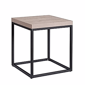 CENSI 40" Modern Grey Oak Coffee Table Set of 2 for Living Room