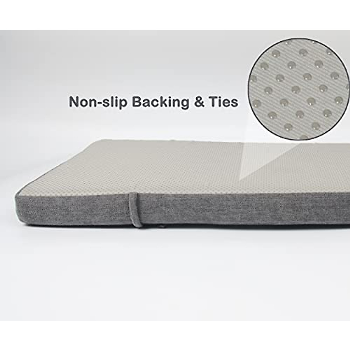 Loveboat Washable Bench Cushion, Non-Slip Bench Pad for Shoe Storage, Window, Piano, Dining 30"x14"x2" Dark Grey