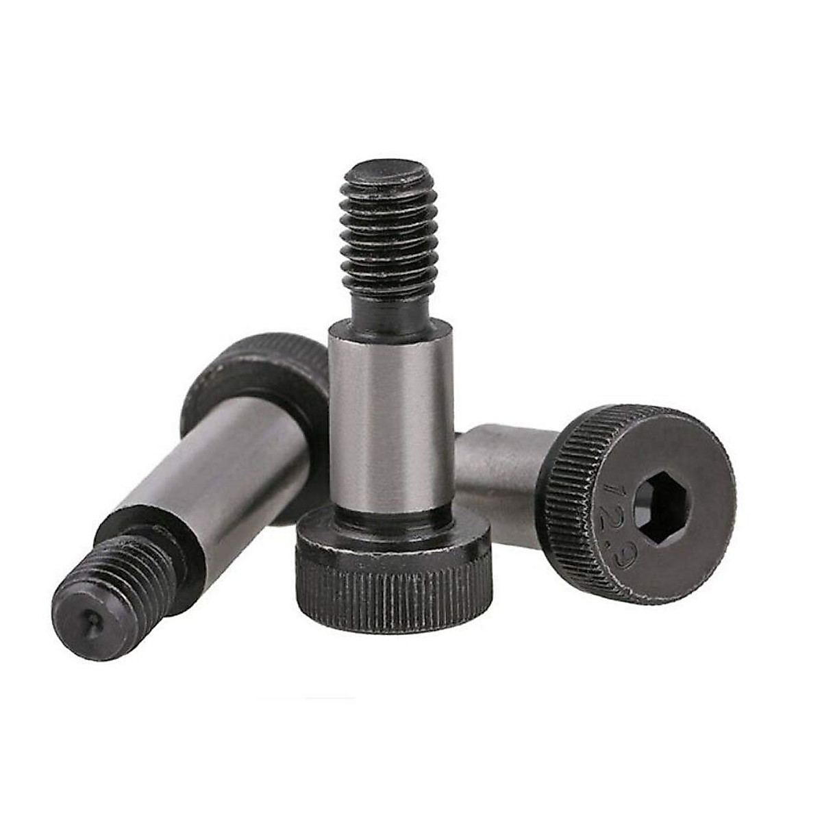 D6(M5) D8(M6) D10(M8) Stop Bolts Hex Head Shoulder Screws Class 12.9 Grade High Tensile Steel Stop Bolt Rod (1Pcs, D10x100mm)