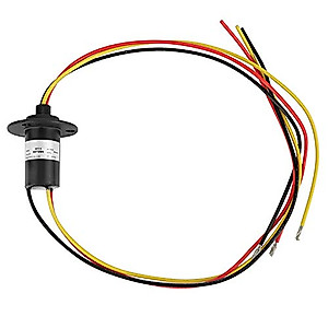 Slip Ring, 3 Wires Slip Ring,250RPM 15A Mini Slip Ring 3 Wires 0-600V for Wind Turbine Power Generator