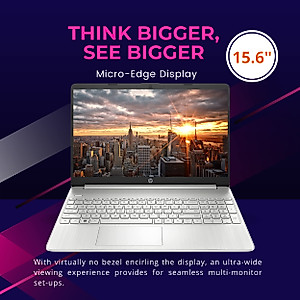 HP Touchscreen Laptop 15.6" HD Display, Intel Core i5-1155G7(Beat i7-1065G7), 32 GB RAM - 1 TB PCie SSD, Intel Iris Xe Graphics, Numeric Pad, Bluetooth 5, Long Battery Life, Windows 11 Home, Silver