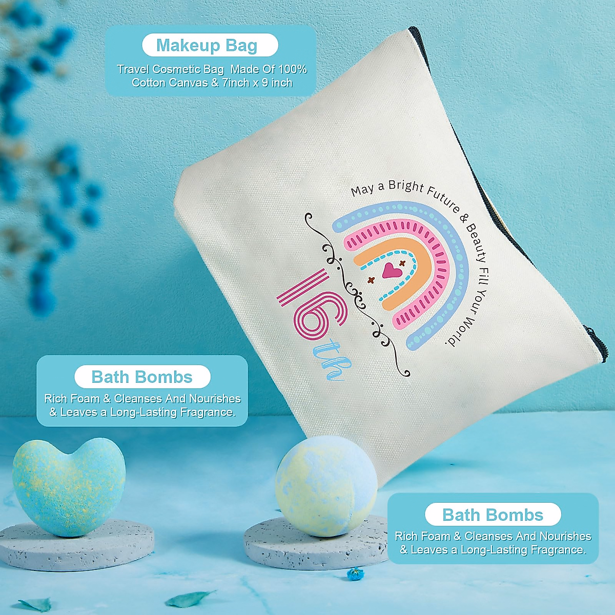 Sweet 16 Gifts for Girls,Best 16 Year Old Girl Birthday Gift ideas Set,Best 16th Birthday Gifts Box for Girls,Cool Gifts Basket for Sixteen Year Old Daughter Granddaughter Niece Sister Trendy 2025