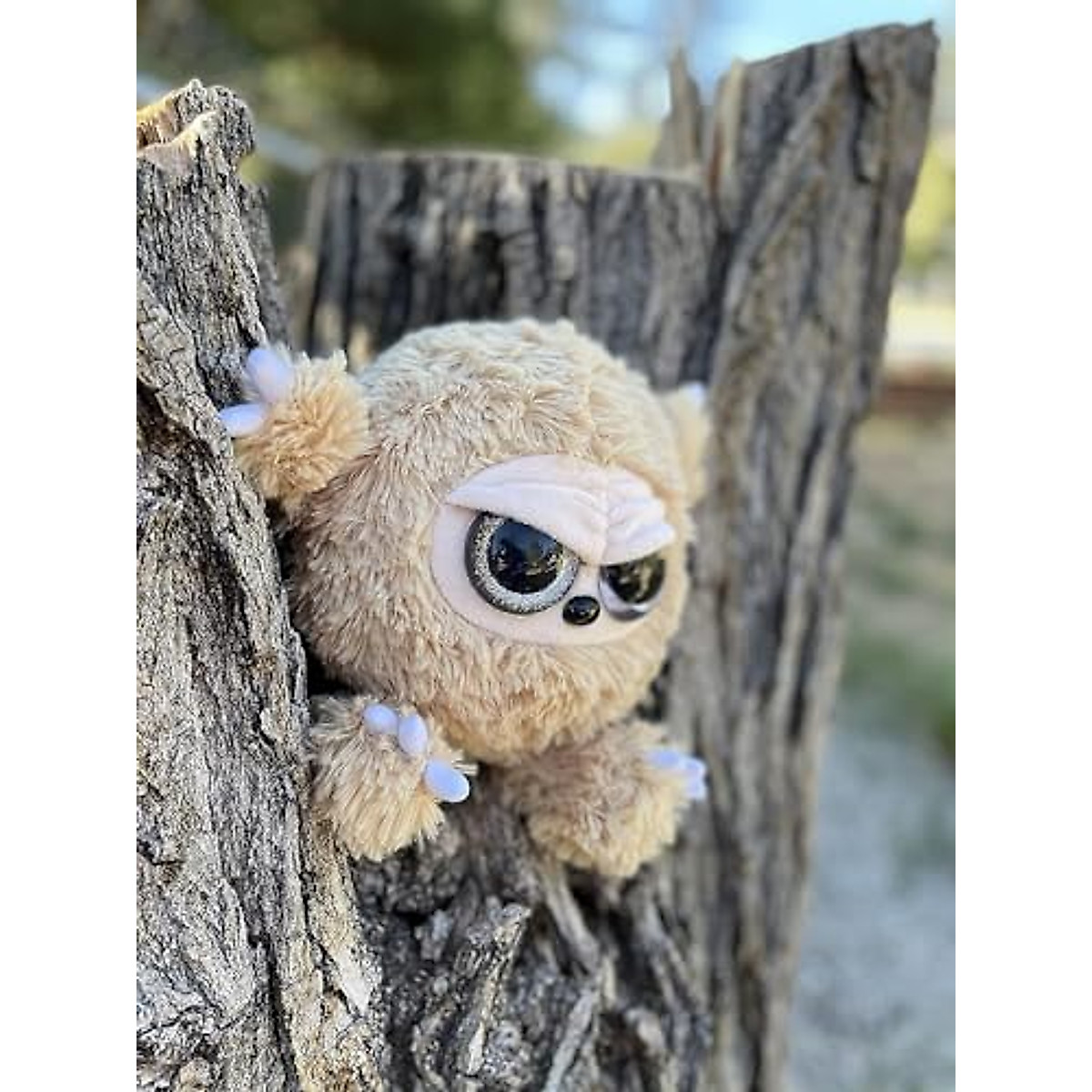 Grumpy Baby Sloth - Adorable Super Soft Plush Stuffed Animal Toy Doll (Glitter Eyes) - Large 8 Inch - Unique Gift for Kids and Adults