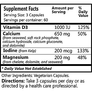 Daily Manufacturing Ocean Elements™ (Calcium & Magnesium, Iodine, & Vitamin D3)