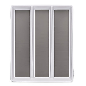 SESENO Expandable Utensil Tray Drawer Organizer, 5 Compartment Adjustable Serving Utensils Holder, Multi-Purpose Storage for Kitchen, Office, Bathroom Supplies