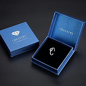 OHAYOO 926 Sterling Silver Ring for Women Adjustable Dragon/Dinosaur/Butterfly/Daisy/Planet/Lotus/SquirrelRing for Women