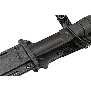 KA-BAR #1213 Black Straight Edge Knife / Hard Sheath