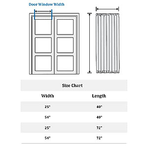 Blackout Door Curtain - Christmas Privacy Door Curtains Panel, Rod Pocket French Door Curtain Thermal Insulated Door Window Curtain for Patio Front Door Cold Winter Snowflakes Blue Backdrop 25x72