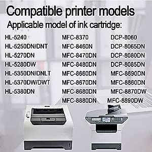 Compatible Drum Unit Replacement for Brother DR520 DR-520 HL-5240 5270DN 5280DW 5350DN 5370DW MFC-8370 8460N 8470DN 8480DN 8660DN 8670DN 8680DN 8690DN DCP-8060 8065DN 8085DN Drum (Black,1-Pack)