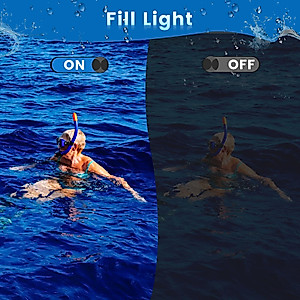 YEEIN Digital Camera 30MP Kids Digital Camera with 32G SD Card and Rechargeable Battery, 18X Digital Zoom Compact Portable Digital Camera for Snorkeling Swimming Blue, 8026BU