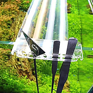 BASE WAVE Aquascape Maintenance Tool Holder for Aquatic Plants-5-1/2''(140mm) Rimless Tank Mount,up to 9/16''(15mm) Glass