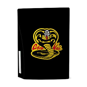 Head Case Designs Officially Licensed Cobra Kai Classic Logo Iconic Vinyl Faceplate Sticker Gaming Skin Decal Cover Compatible With Sony PlayStation 5 PS5 Disc Edition Console