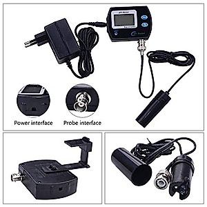 Y-LKUN Water Quality Meter PH Meter Tester Accurate Digital Pen PH-990 Pocket Aquarium Wine LCD PH Test with Large Screen Measuring Tool Moisture Meter