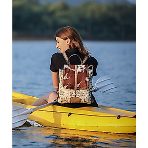 Myra Bag Stalk Upcycled Canvas & Cowhide Backpack S-1439