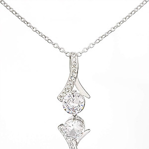 Mothers Day Gifts For Women, Daughter In Law Gifts From Mother In Law, Mother Daughter Necklace, Wedding Birthday Gifts For Daughter From Mom, Gifts For Her, Jewelry With Message Card And Gift Box