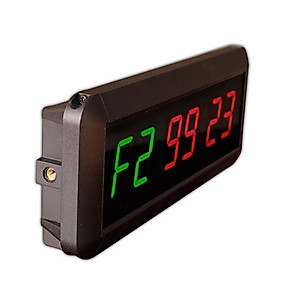 Eu 1.5" 6 Digits Interval Timer Programmable Led Countdown / Up Stopwatch For Home Gym.