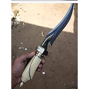 Handmade knife damasca steel knife pocket knife blade one blade 12 inches Asian knife