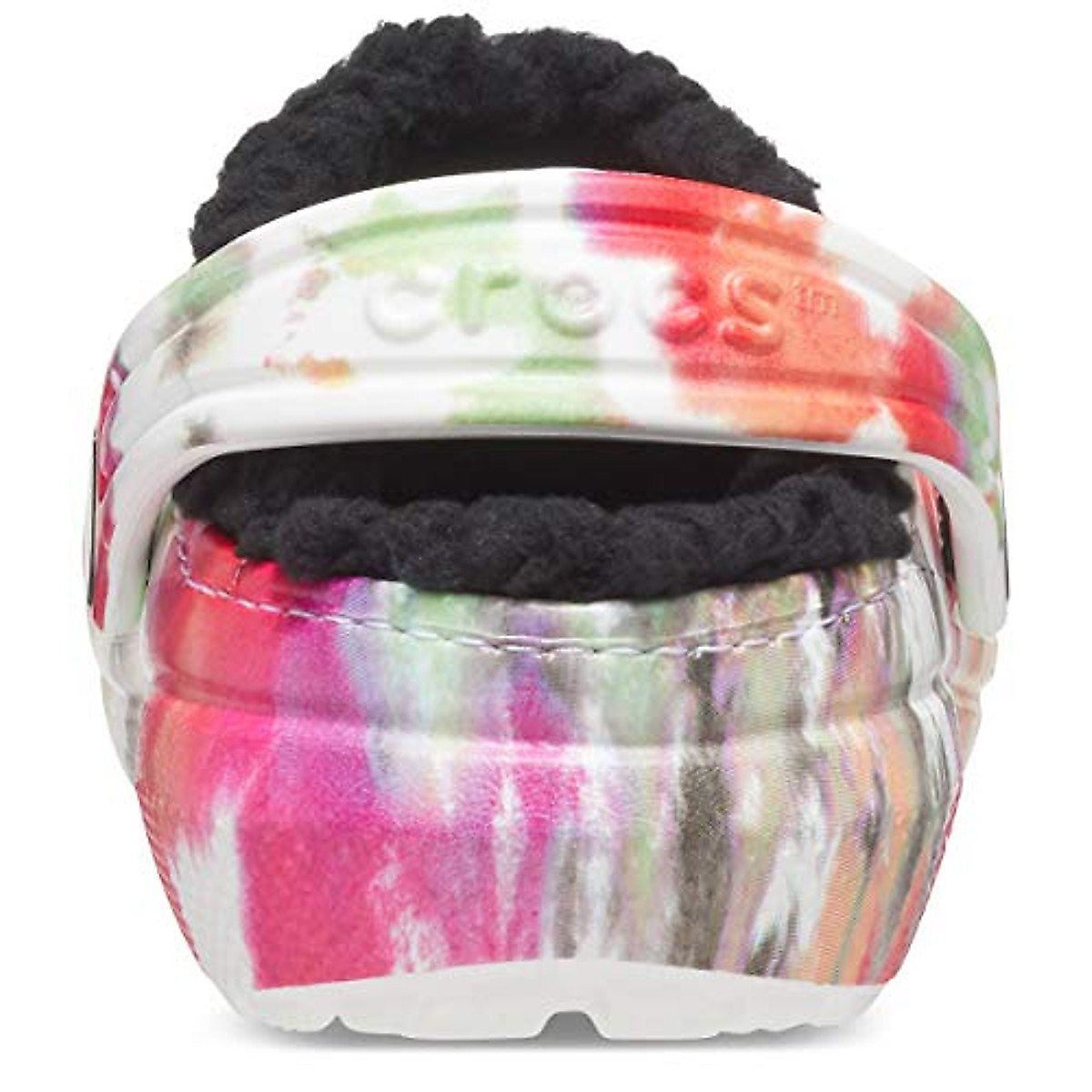 Crocs unisex child Kids' Classic Tie Dye Lined | Kids' Slippers Clog, Blotched Tie Dye, 5 Big Kid US