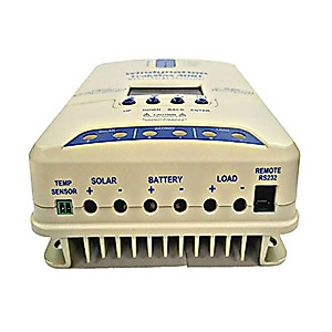 WindyNation TrakMax MPPT 40A Solar Charge Controller 12 or 24 Volts for Sealed, AGM, Gel, and Lithium Batteries + Remote Meter Kit