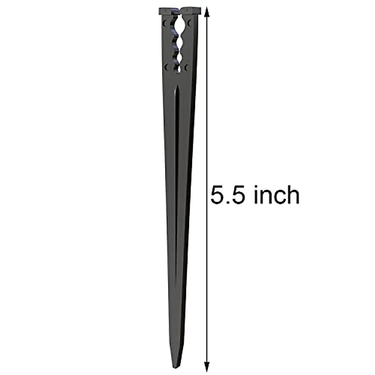 AxeSickle 100 Pcs Drip Irrigation Stakes for 1/8 1/4 Inch Tubing Hose Irrigation Support Stakes for Gardening Patio Lawn