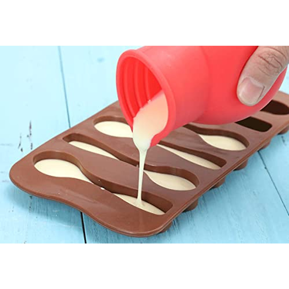 DD-life 3 Pcs Silicone Chocolate Melting Pot, Butter Sauce Milk Microwave Baking Pouring Tool (Black)