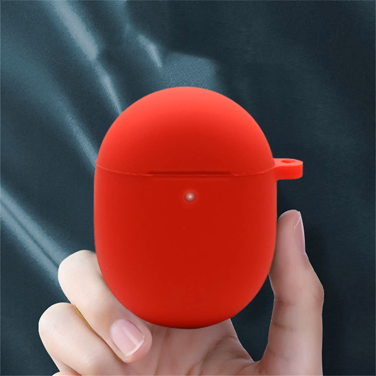 for Google Pixel Buds Pro Silicone Case Anti-Fall Anti-Scratch Shockproof Protective Cover with Keychain (Yellow)