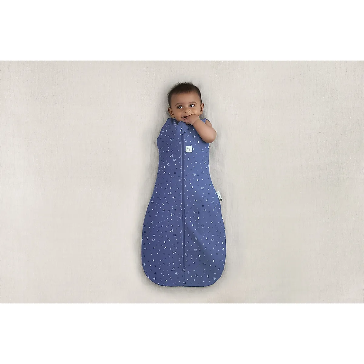 ergoPouch 0.2 TOG Cocoon Baby Sleep Sack 3-6 Months, Swaddle Sleeping Bag, Temperature Control Wearable Blanket (Night Sky)