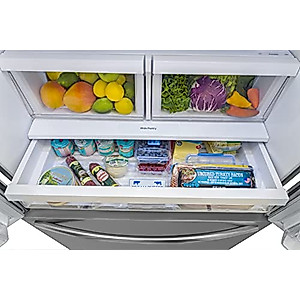 Winia French Door Bottom Mount Refrigerator 26 Cu Ft Stainless Steel