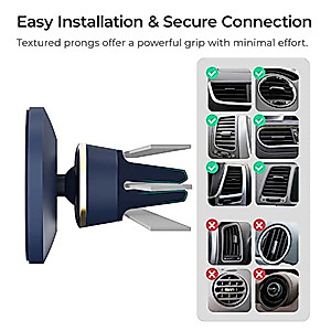 iOttie Velox Magnetic Car Mount Air Vent Phone Holder. Compatible with MagSafe iPhones including iPhone 12, iPhone 13, iPhone 14, iPhone 12/13/14 Pro & Pro Max, iPhone 12/13 mini, iPhone 14 Plus