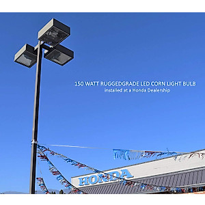 RuggedGrade 150 Watt - Aries III Series LED Corn Bulb - 5000K - 22,200 Lumens - E39 Base - Dimmable