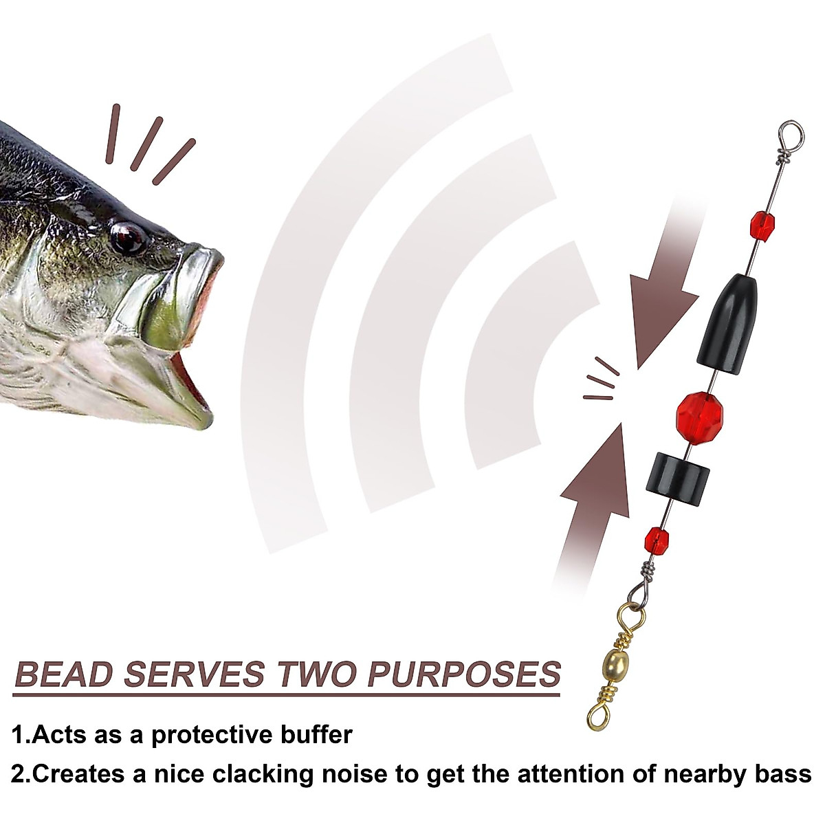 Carolina Rigs for Fishing 5pcs Carolina Ready Rigs with Bullet Worm Weights Pre Rigged Carolina Rigs for Bass Fishing Catfishing Saltwater Freshwater 3/4oz