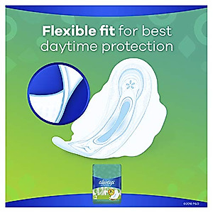 Always Flexi-Wings Long Super Heavy Jumbo Pack Ultra Thin Pads, 0.77 lb