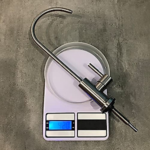 Drinking Water Faucet 100% Lead-Free Kitchen Water Filter Faucet Stainless Steel Cold Water Bar Sink Faucet for Water Purifier Filter Filtration System, 1/4-inch Tube, Brushed Finish