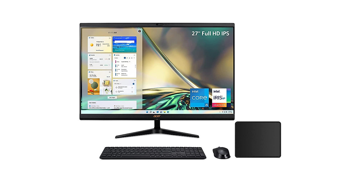 Acer Aspire 27" FHD Premium All-in-One Computer | 12th Gen Intel Core ...