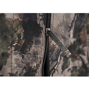 BOG Grave Digger Standing Height Ground Blind Mossy Oak with StealthZip Silent Zippers, StealthTrac Silent Windows, Water Resistant 600D Fabric, and Hub Construction for Hunting, Shooting, and Outdoor