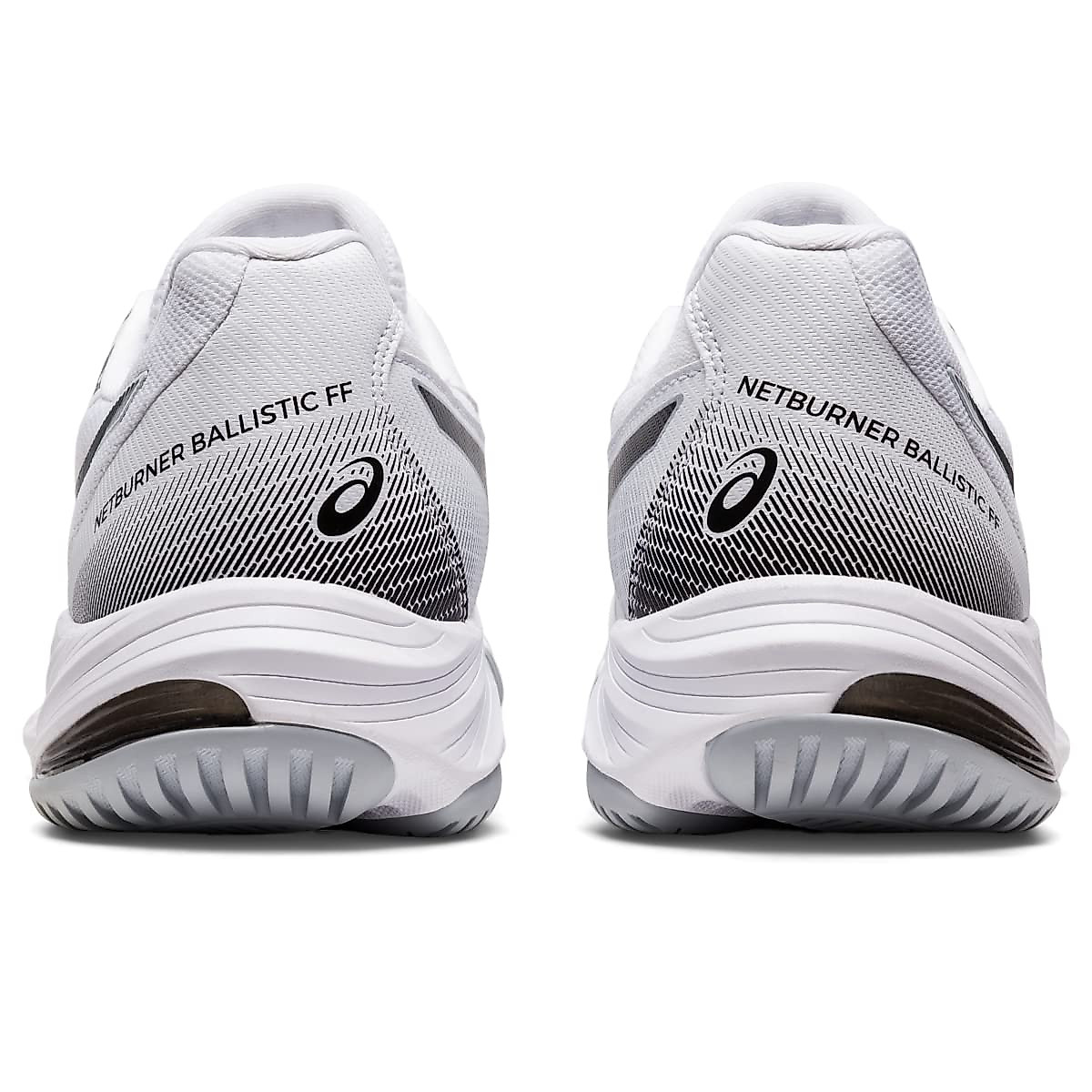 ASICS Women's Netburner Ballistic FlyteFoam 3 Volleyball Shoes, 10.5, White/Black