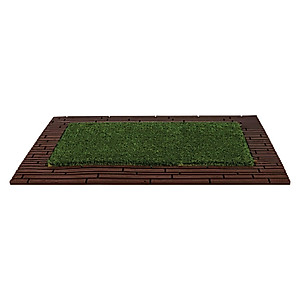 NoTrax, Green Rubber-Backed Natural Coir Doormat, Entry Mat for Indoor or Outdoor Use, 18"x30", C04 (C04S1830GN)