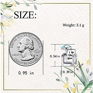 DWJSu Travel Love The Beach Summer Chair Umbrella Holiday Charms Bead Compatible with Pandora European Charm Bracelet & Necklace