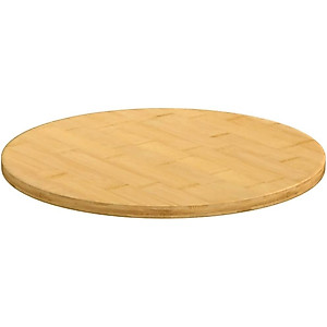 GOLINPEILO Replacement Table top, Bamboo Round Table Top for Coffee Table End Side Table Bistro Dining Room Table, Ø11.8"x0.6" Bamboo