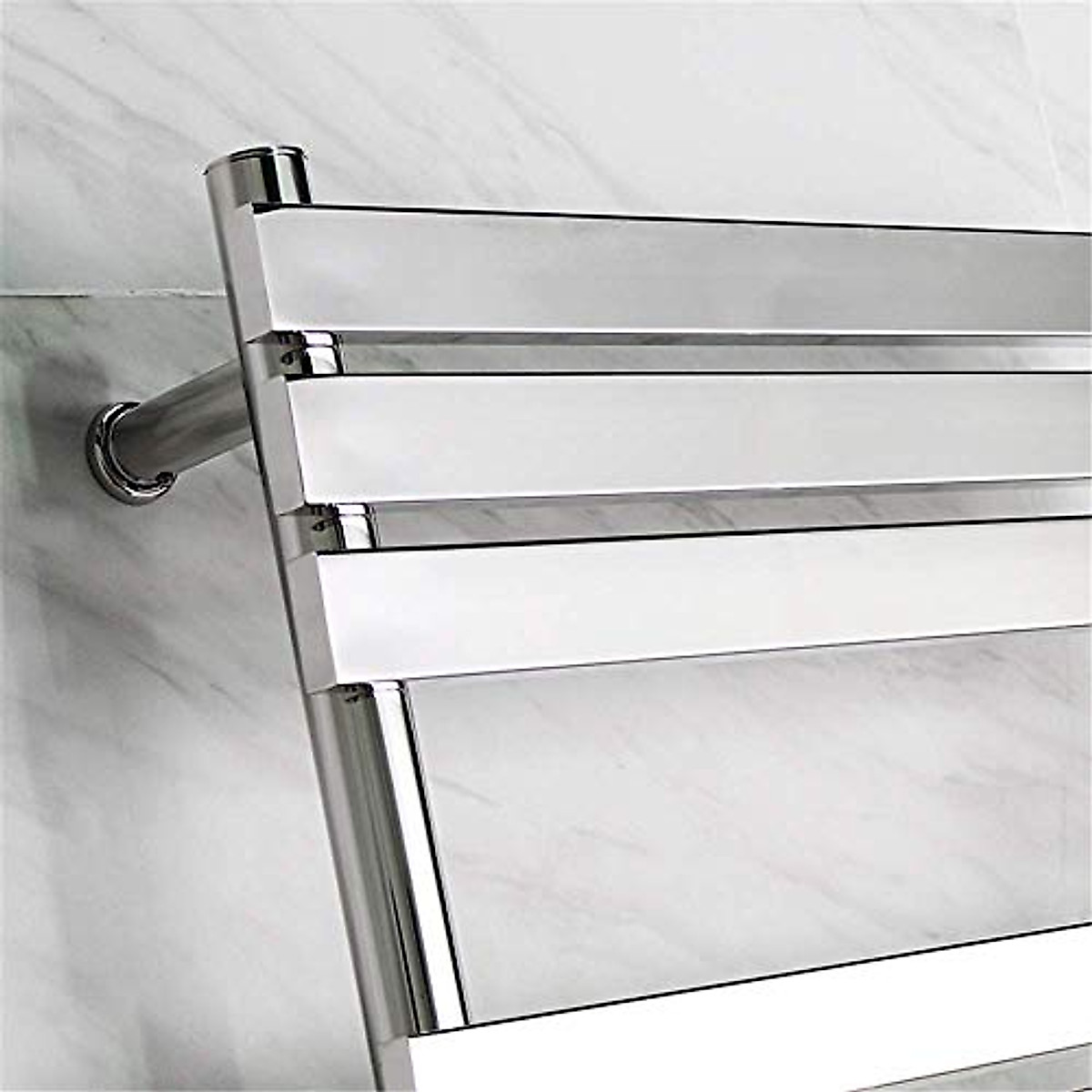 HAPPLiGNLY Heated Towel Rail- Electric Towel Rack,Heated Towel Rack,Electric Tumble Dryer to Heat Your Bathroom and Towels,Best Helper in The Bathroom,46x20.5 inch,Hard Wire MJ