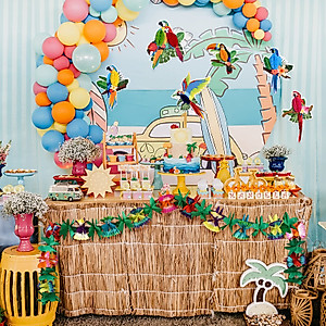 KESOTE Hawaiian Tropical Luau Party Decorations, 20Ft Tropical Garlands & 6 Birds Honeycomb for Summer Tiki Bar Beach Party Decorations Supplies