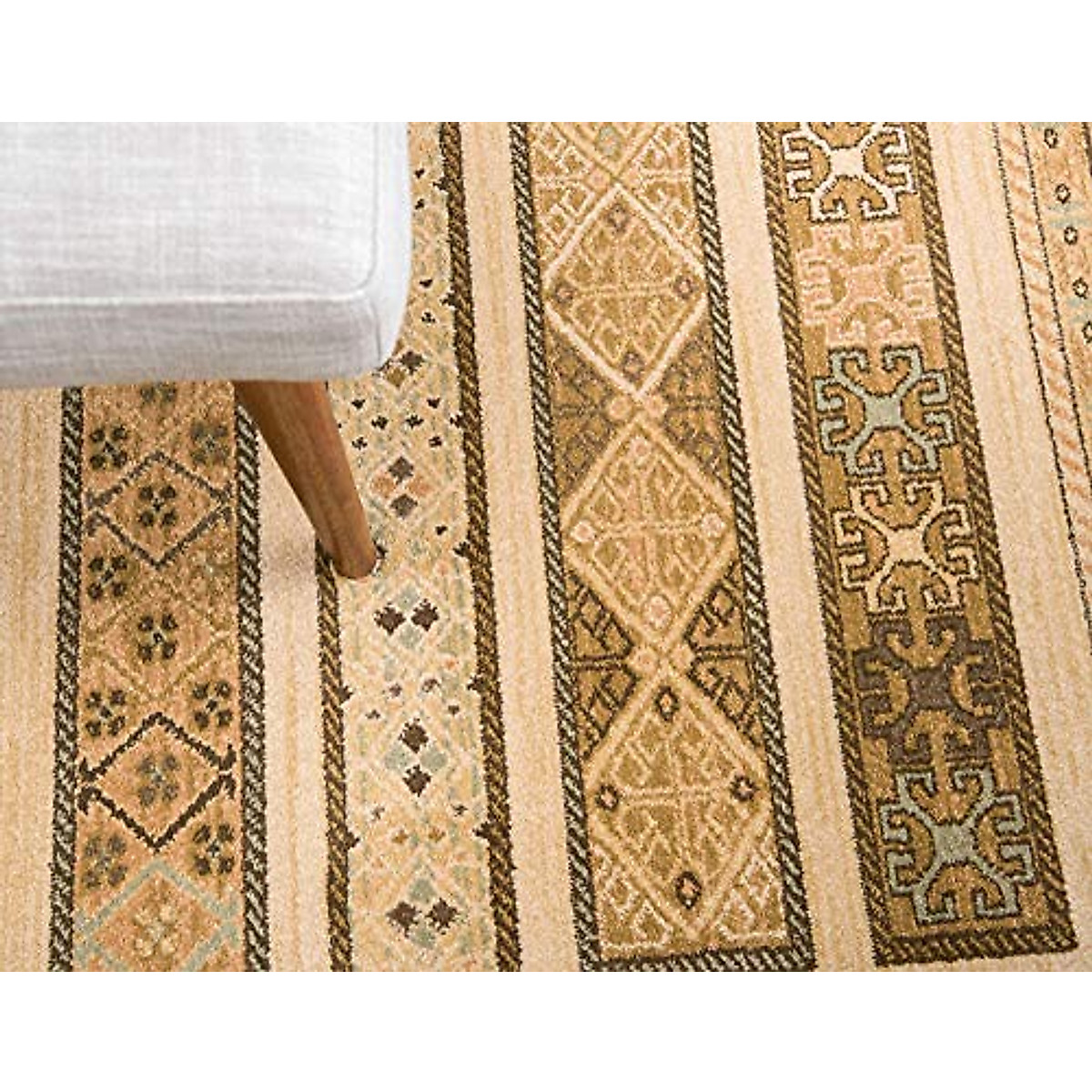 Unique Loom Fars Collection Area Rug - Pasadena (9' x 12' 2" Rectangle, Ivory/ Cream)