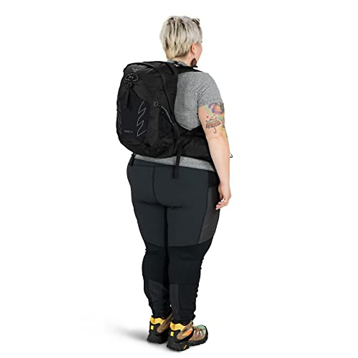 Osprey Tempest 20L Women's Hiking Backpack with Hipbelt, Stealth Black, WXS/S, Extended Fit