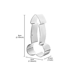 4-Piece Set of Creative Cookie Cutters，Cookie Baking Molds DIY Funny Stainless Steel Biscuits Molds Kitchen Supplies