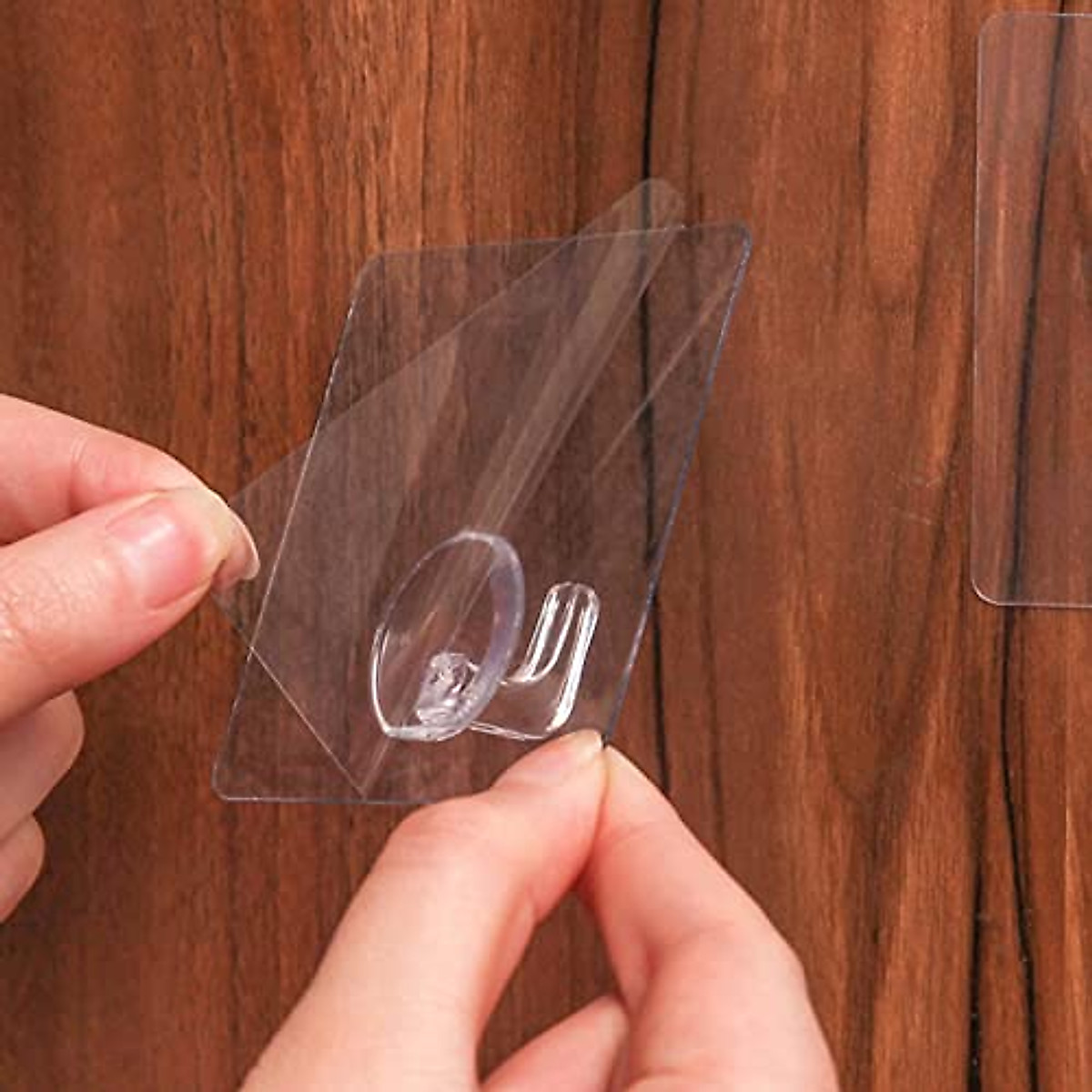 Wall Hooks Transparent Hook Free Nails,Waterproof and Oilproof for Keys Bathroom Shower Outdoor Kitchen Door Home Improvement Sticky Hook 20 Pack
